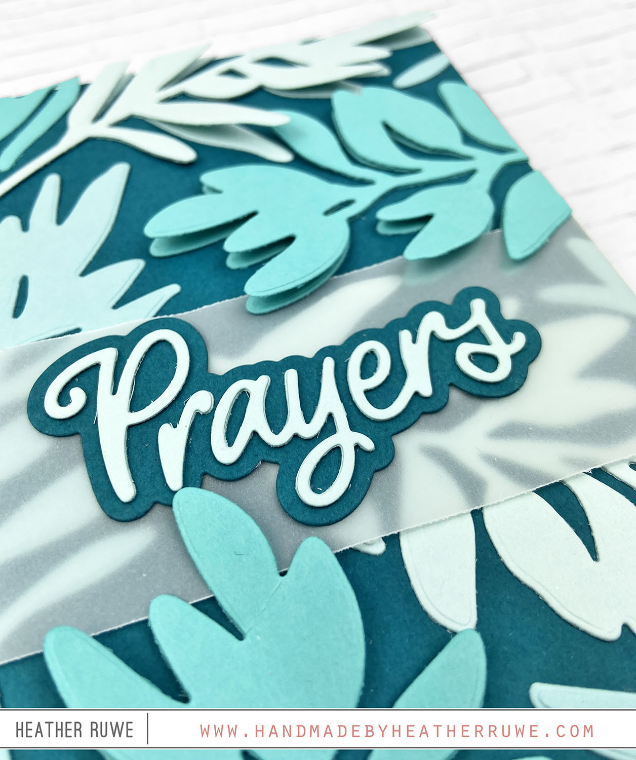 Dimensional Die-cut Backgrounds - Handmade by Heather Ruwe